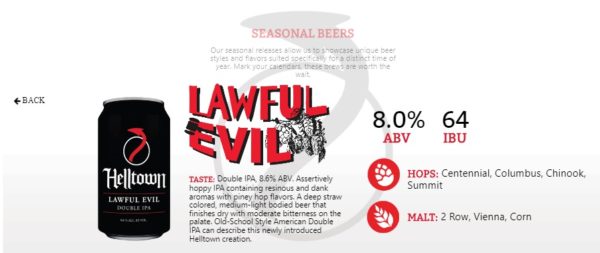 OUR BEER - Helltown Brewing